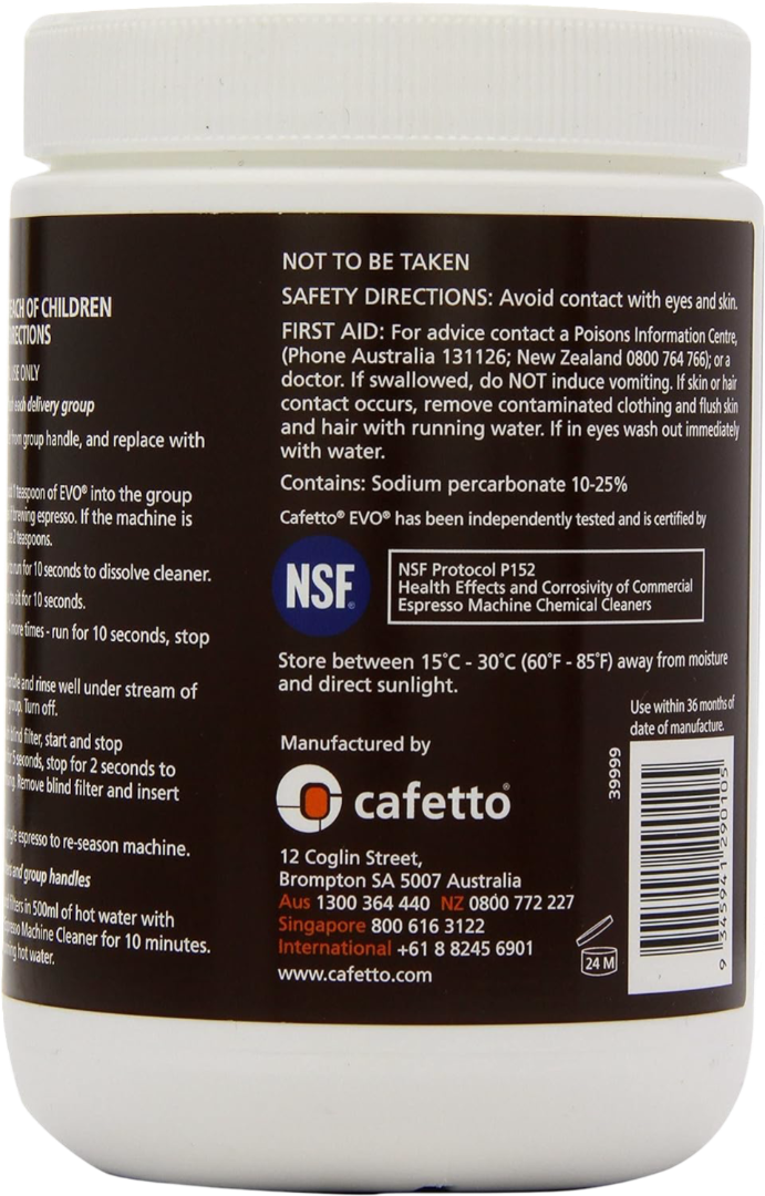 Cafetto EVO Espresso Machine Cleaner 500g | Archers Coffee